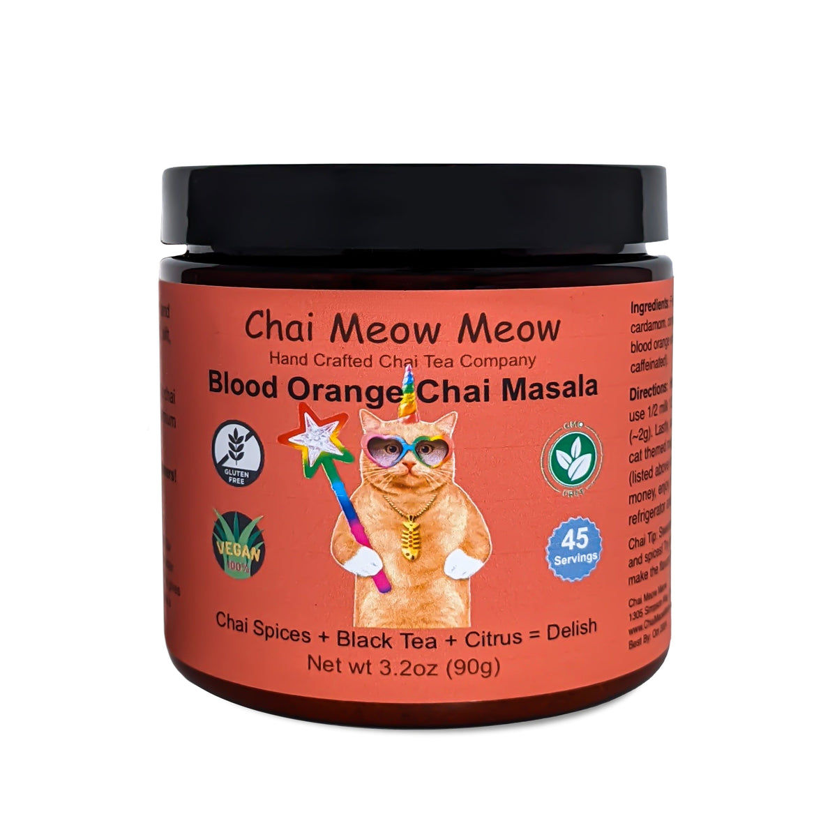 Blood Orange Chai Masala Powder (45 Servings), from Chai Meow Meow