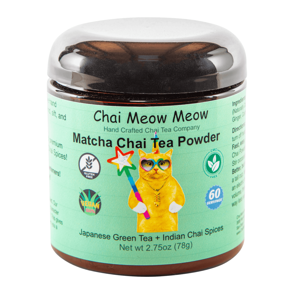 Premium Chai Tea Powder (60 Servings), from Chai Meow Meow